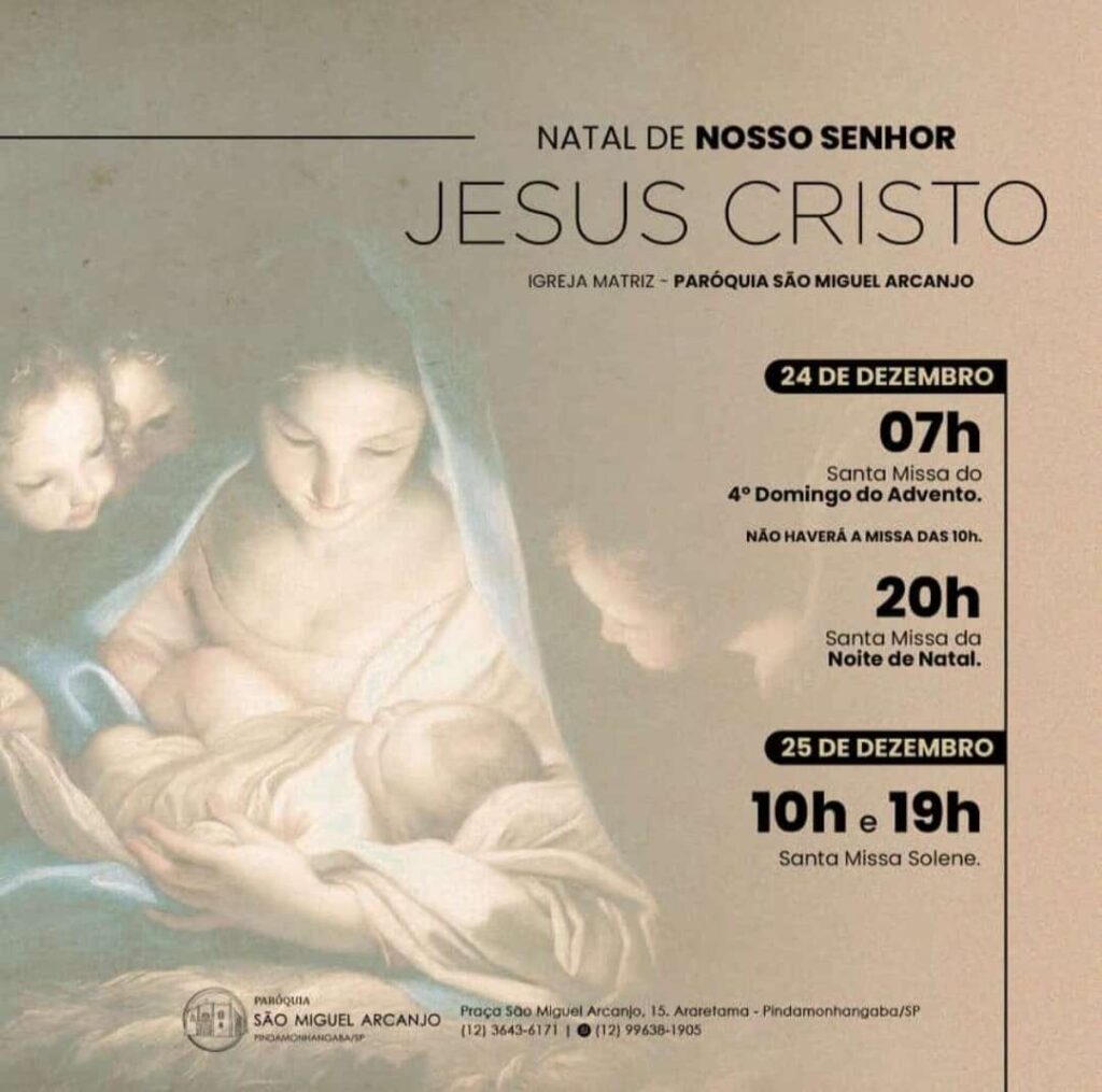 Missa de Natal: confira os horários nas paróquias – Portal da Diocese ...